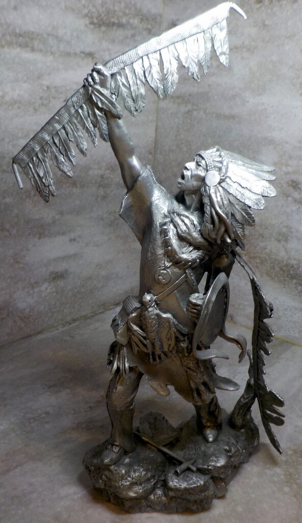 Jim Pinter Blackfoot Chief Pewter Sculpture | eBay