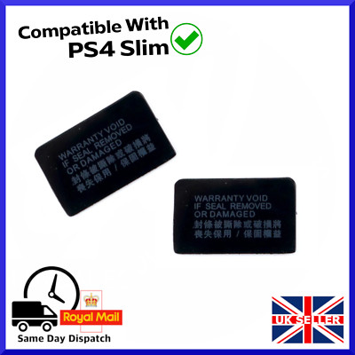 Sony Playstation 4 SLIM PS4 Replacement Warranty Seal Sticker Set - UK ...