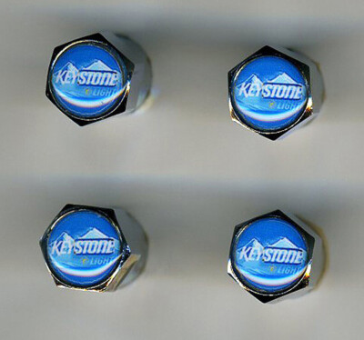 KeyStone Light 4 Chrome Plated Brass Tire Valve Caps Car & Bike | eBay