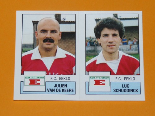 #384 VAN DE KEERE SCHUDDINCK FC EEKLO PANINI FOOTBALL 88 1987-1988 ...