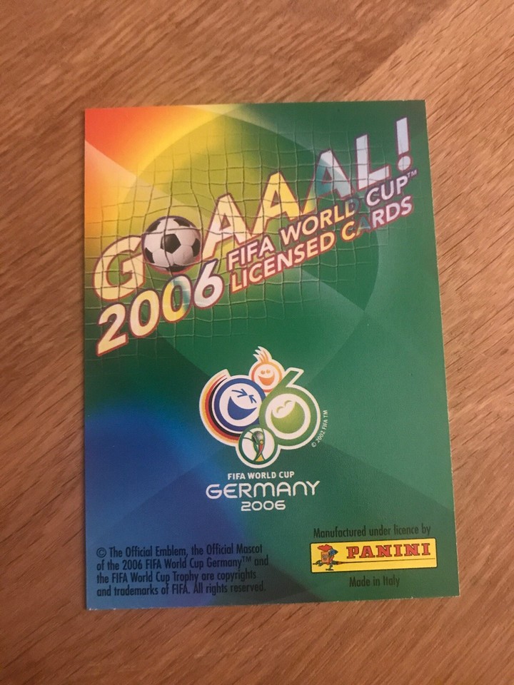 Andriy Shevchenko Ukraine AC Milan Fifa Word Cup 2006 Panini Football ...