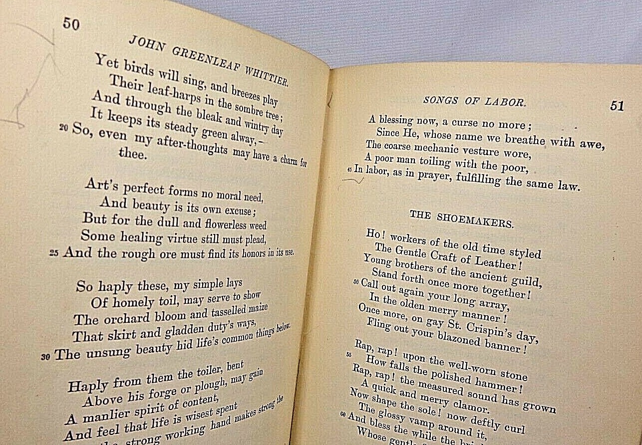1886 Riverside Literature Series #4, Snow-Bound poetry poems, J.G ...