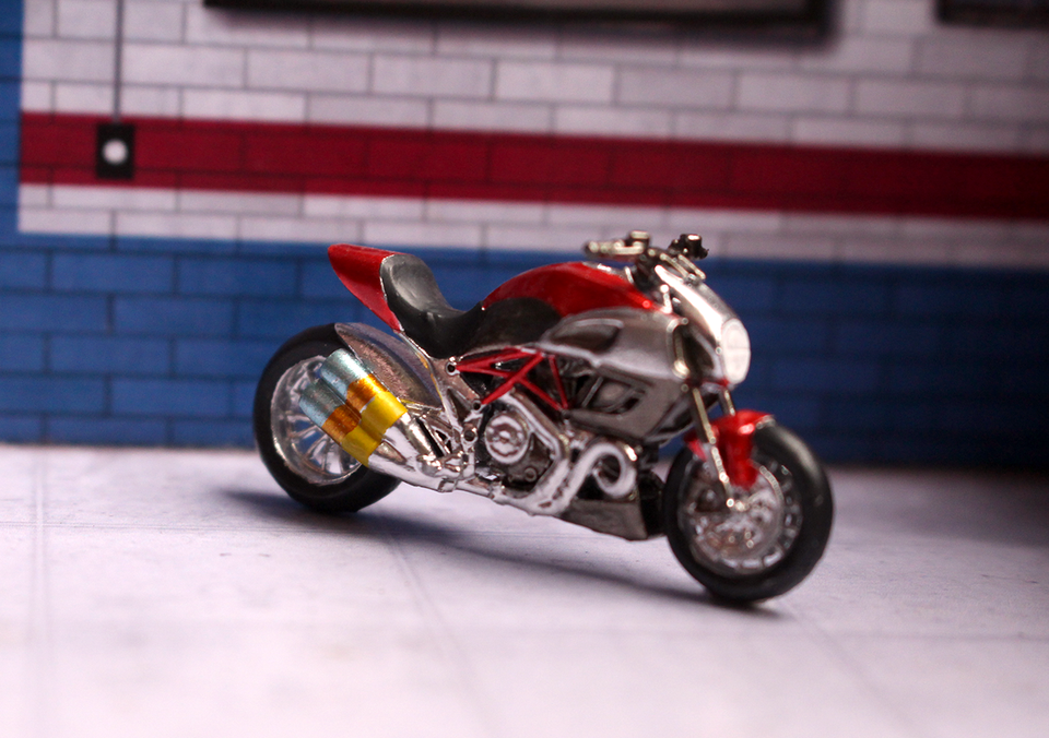 3D PRINT 1/64 motorcycle motorbike fit 1:64 figure car Mini Sand Micro ...