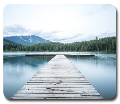 Beautiful Lake Dock Scene ~ Mousepad / Mouse Pad ~ Fishing Camping ...