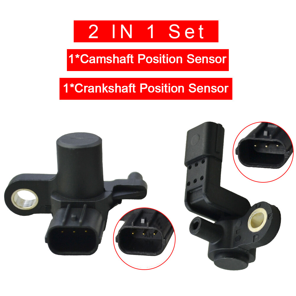 Set of 2 Camshaft/Crankshaft Position Sensor For Honda Civic 2001-2005 ...
