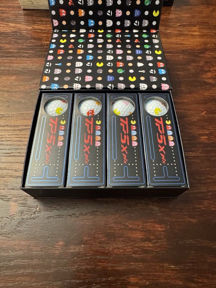 TaylorMade TP5x pix PAC-MAN Golf Balls White 12 Pack Limited Edition | eBay