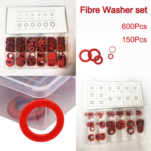 600/150 Fiber Washer Assortment Set Kit Sealing Washers Kitchen Bath ...