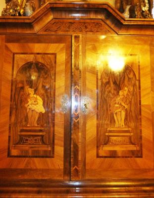 Barock Intarsien Marketerie Säulen Schrank Baroque Hall Cabinet ...