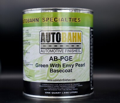 Autobahn Green With Envy Pearl BaseCoat AB-PGE QUART Auto Paint High ...