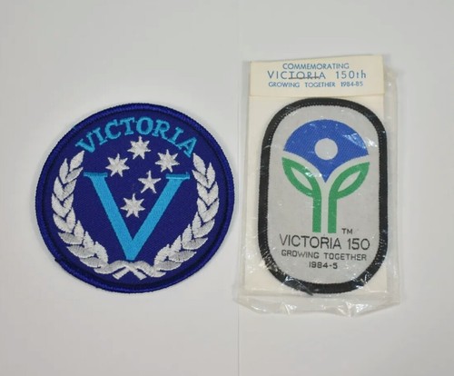 Vintage Victoria 2x Patches Sew On Souvenir 80s | eBay Australia