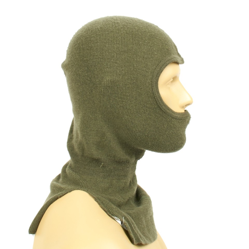 Original NATO Military Surplus Wool and Cotton Blend Balaclava- OD ...