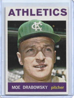 Moe Drabowsky-Kansas City Athletics-1964 Topps Baseball Card #42 | eBay