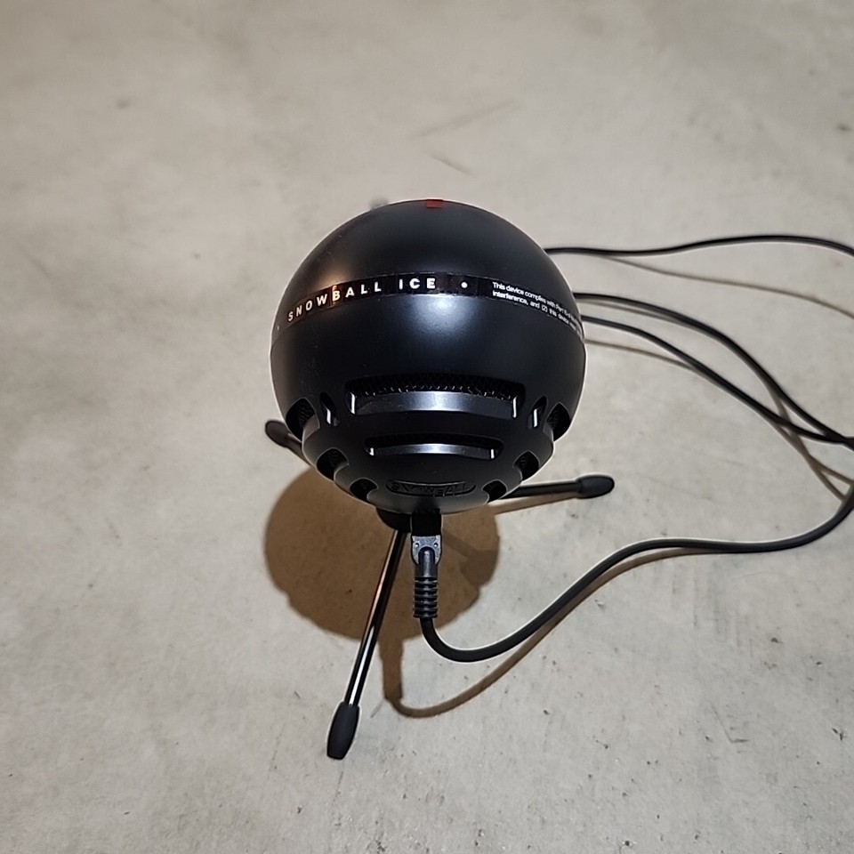 Blue Snowball iCE Cardioid Condenser Wired USB Plug 'n Play Microphone ...