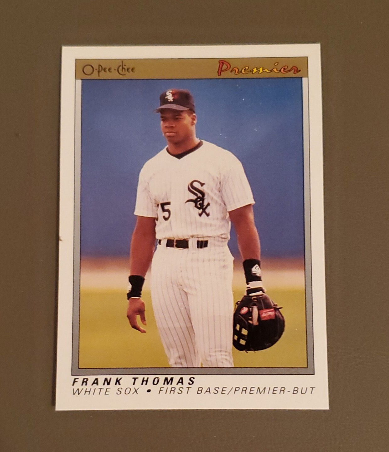 1991 O-Pee-Chee Premier Frank Thomas #121 Chicago White Sox Baseball ...