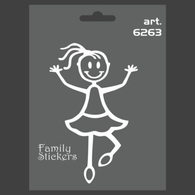 Family Stickers Girl Dance | eBay