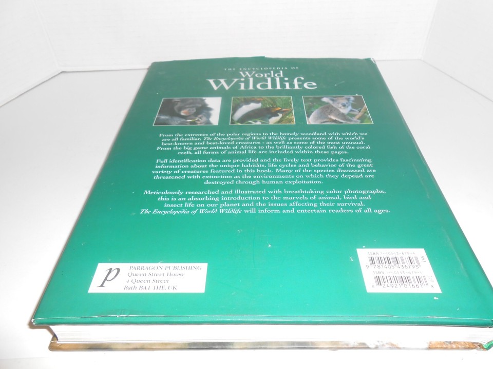 The Encyclopedia of World Wildlife Book Mike & Peggy Briggs Parragon ...