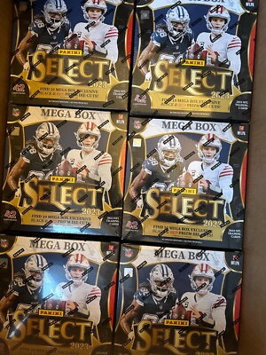 2023 Panini Select NFL Football Mega Box Walmart Black & Red Prizm IN ...