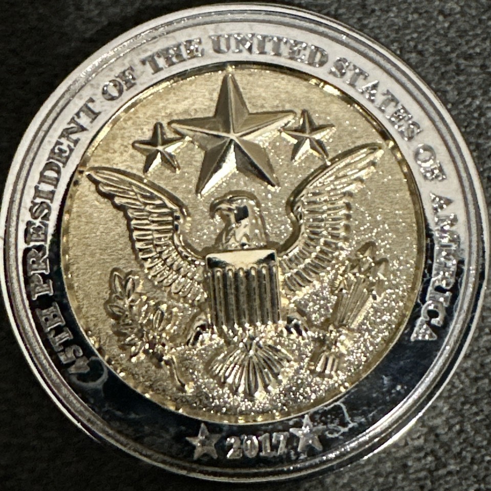 Rare! Gold & Silver Trump 2017 Commemorative Inauguration Coin Limited ...