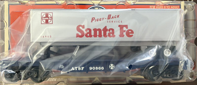 Lionel 6-26031 Sante Fe Flatcar w/AT&SF Sante Fe Trailer O Gauge NIB ...