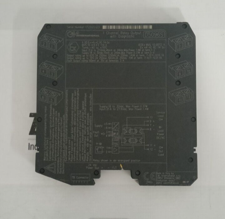 D5096S GM INTERNATIONAL 1 CHANNAL RELAY OUTPUT USED ITALY Ser ...