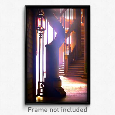 Pixel Art Poster - Enchanting Stair (8 Bit Psychedelic Trippy Video ...