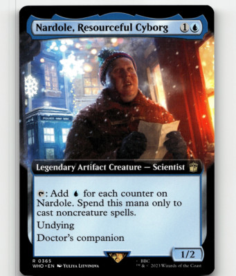 MTG Nardole, Resourceful Cyborg (Extended Art) 365 Universes Beyond ...