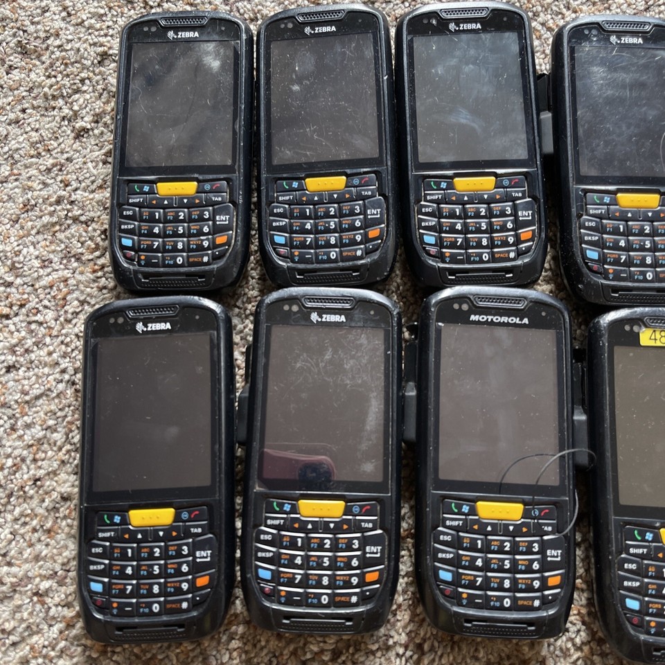 Lot Of (10) Motorola ZEBRA MC45 MC4597 HANDHELD MOBILE COMPUTER BARCODE ...