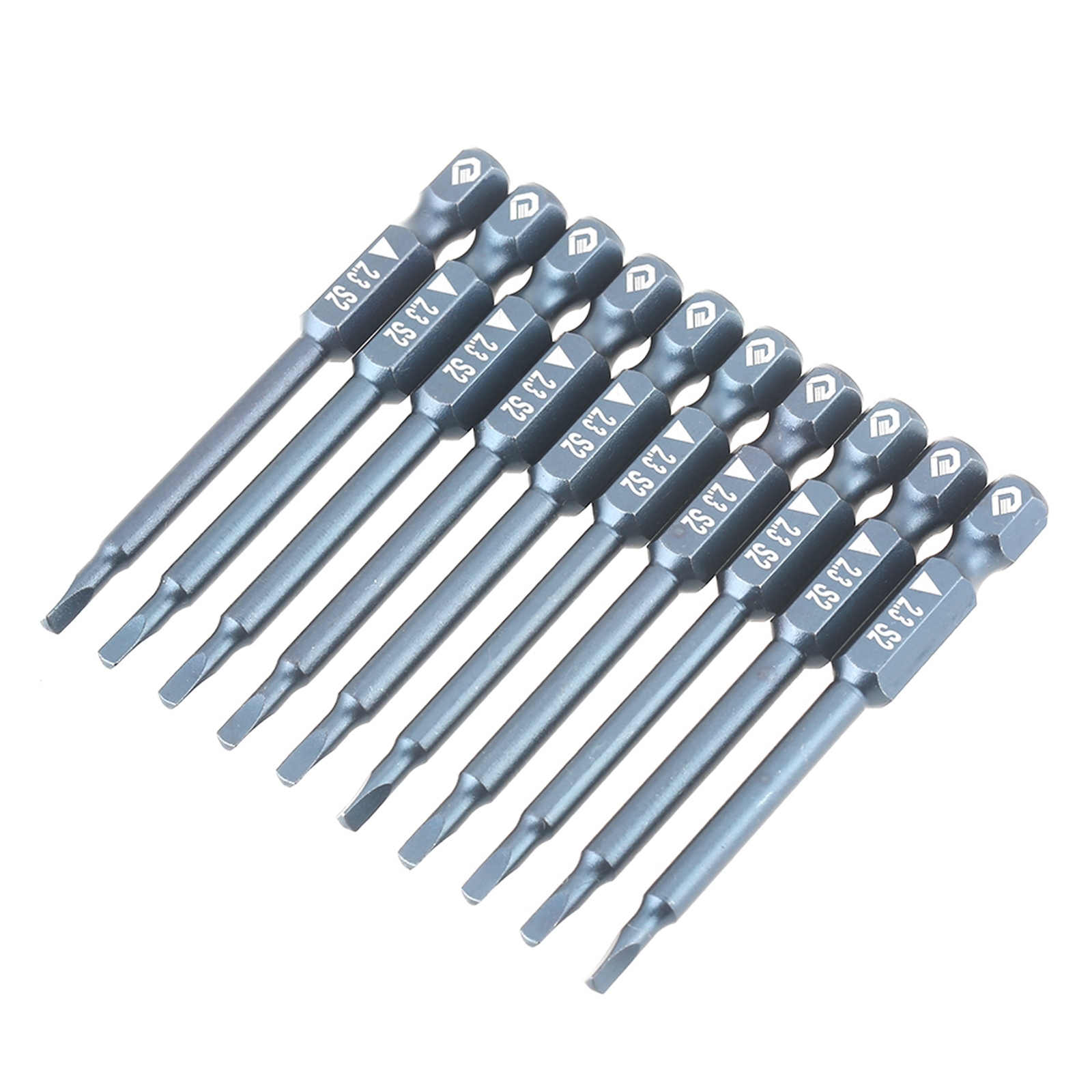 10x 1/4inch Shank 65mm S2 Triangle Head Screwdriver Bits Set H6.3*65mm ...
