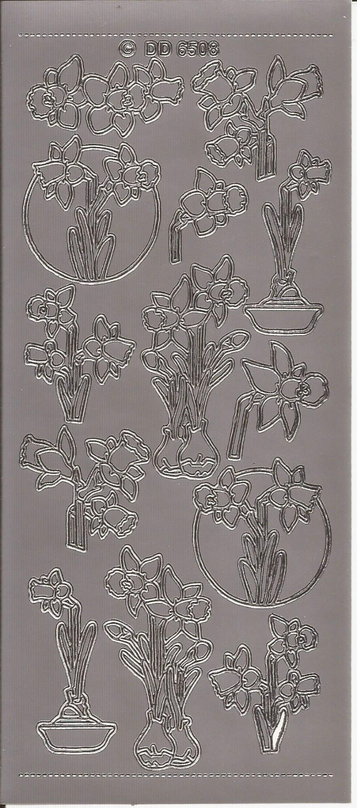 Peel Offs - Flowers - Colourful stickers for card-making BOGOF | eBay