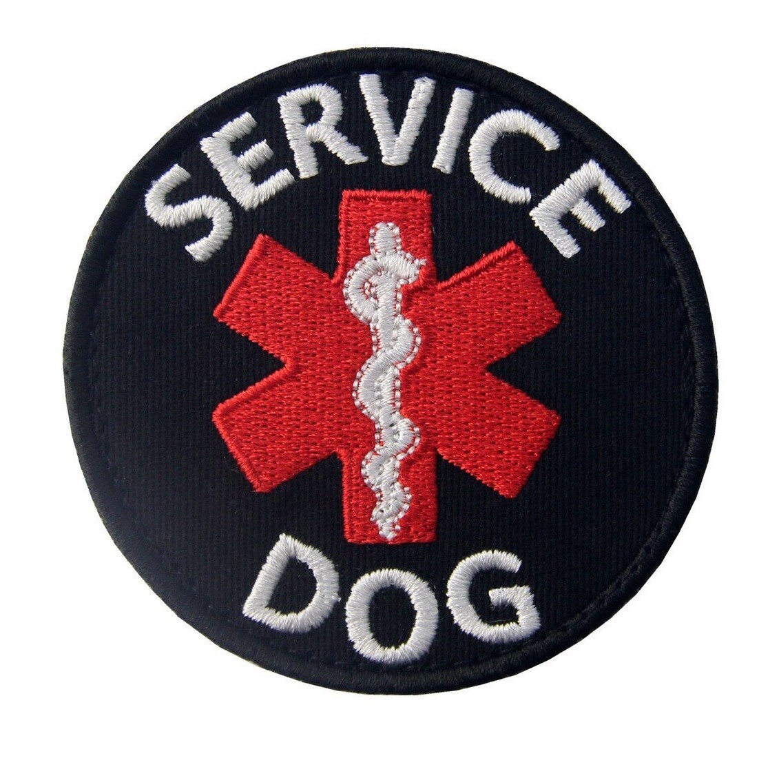Service Dog Medical EMT Embroidered Hook & Loop Tactical Morale Pet ...