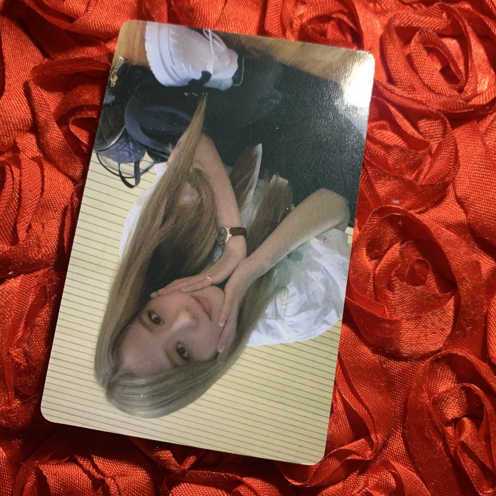 JISOO BLACKPINK Solo Edition Celeb KPOP Girl Photo card Blonde | eBay