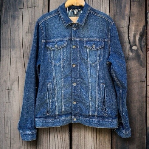 George Denim Jacket Blue Men’s Size XL (46-48) Pockets Button Up ...