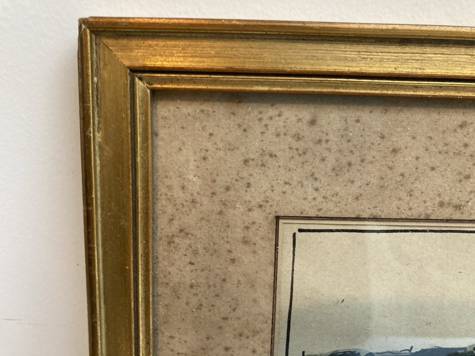 Very Beautiful Original Drawing Architecture Ink Wash Watercolor Paper ...