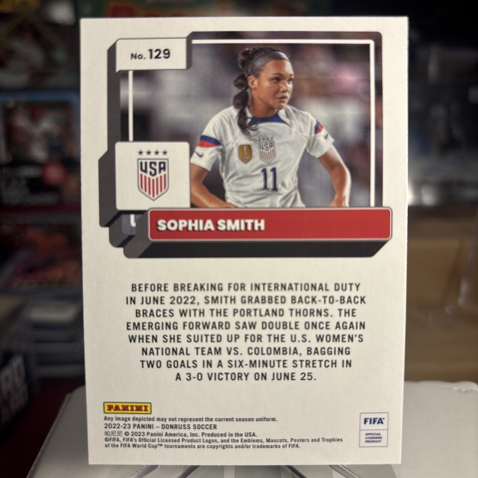 2022-23 Panini Donruss FIFA Sophia Smith USWNT RARE Orange Foil SP ⭐️ ...