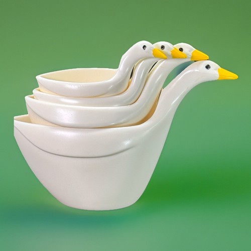 Nesting Geese Melamine Measuring Cups Set Of 4 Stacking Cottagecore ...