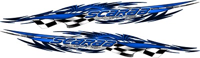 60" SET Scarab Vinyl Boat trailer Auto Wrap Graphics Decals Stickers | eBay