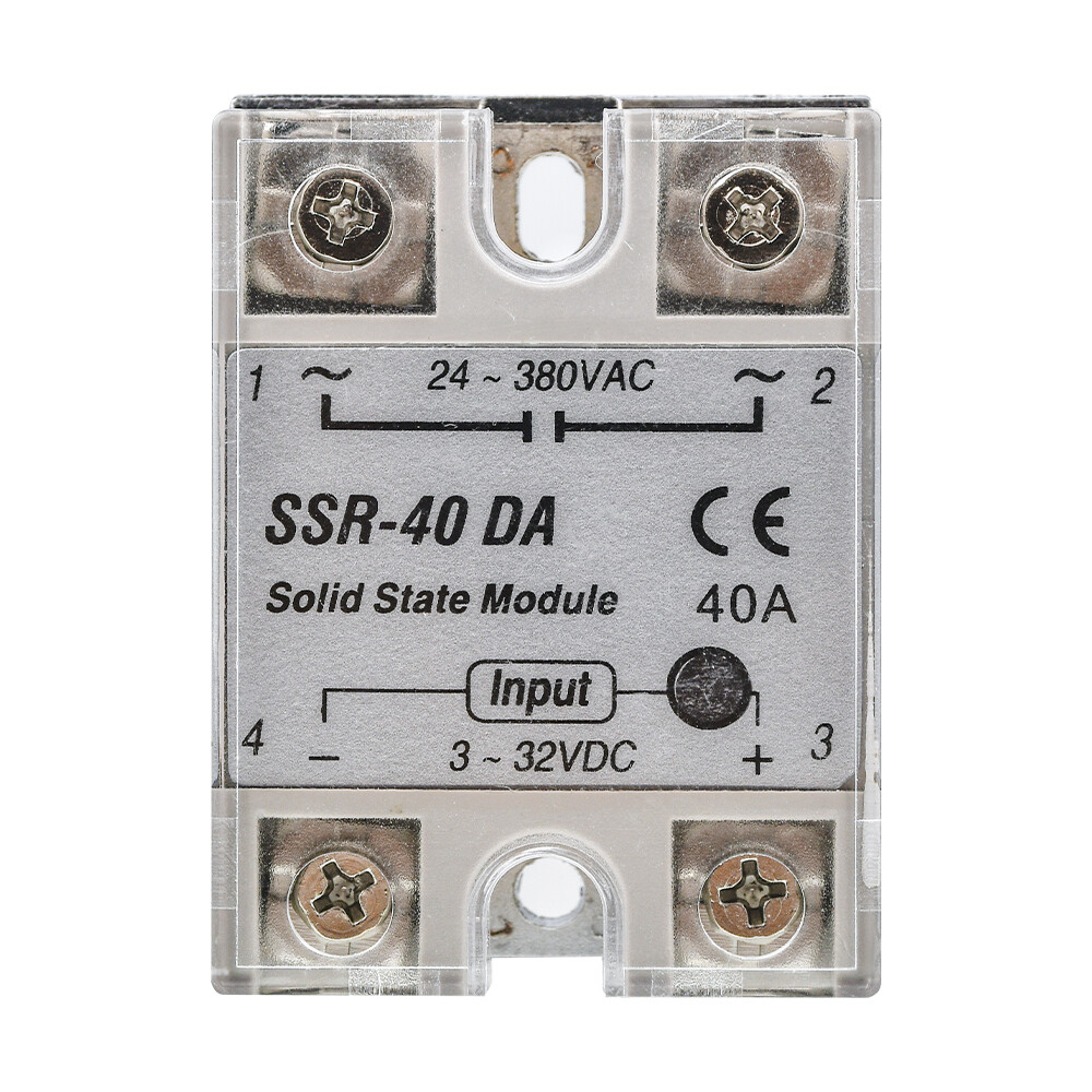 48 VDC Relay Module 40A - 3-32V DC To 24-380V AC Control SSR-40 DA ...
