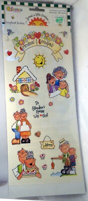 SANDYLION Grandma's & Grandpa's Scrapbooking Stickers | eBay