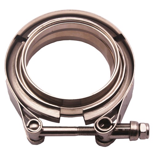 3" Turbo Exhaust pipes Turbo Downpipe V-band SS 304 clamp & 2 mild ...