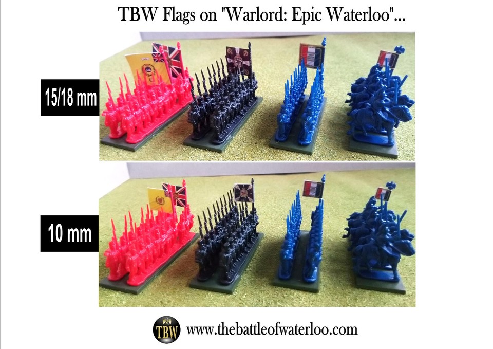 15mm Flags: Waterloo British, KGL & Hanoverian - Set of 143 (TBW03) | eBay