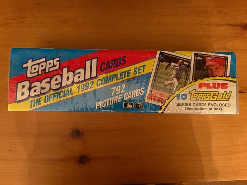 1992 Topps Baseball Complete Factory Sealed Set 792 Cards + 10 Topps ...
