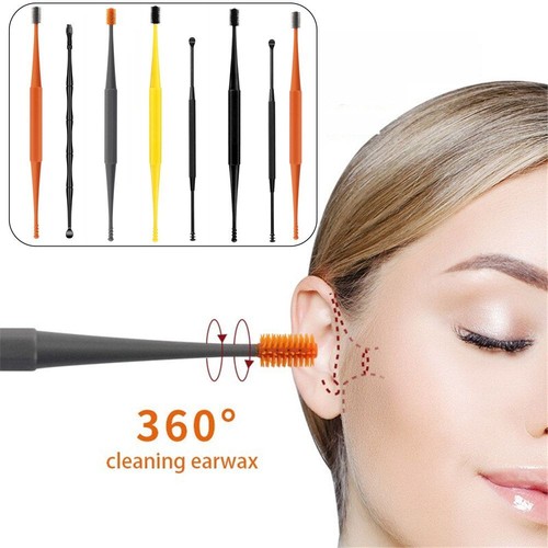 Wax Curette Remover Ear Cleaner Spoon Spiral Clean Tool Double-ended ...