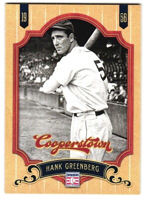 Hank Greenberg 2012 Panini Cooperstown Card #71 | eBay