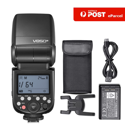 Godox V850III GN60 2.4G 76W High-Speedlite Camera Flash w/2600mAh Li ...