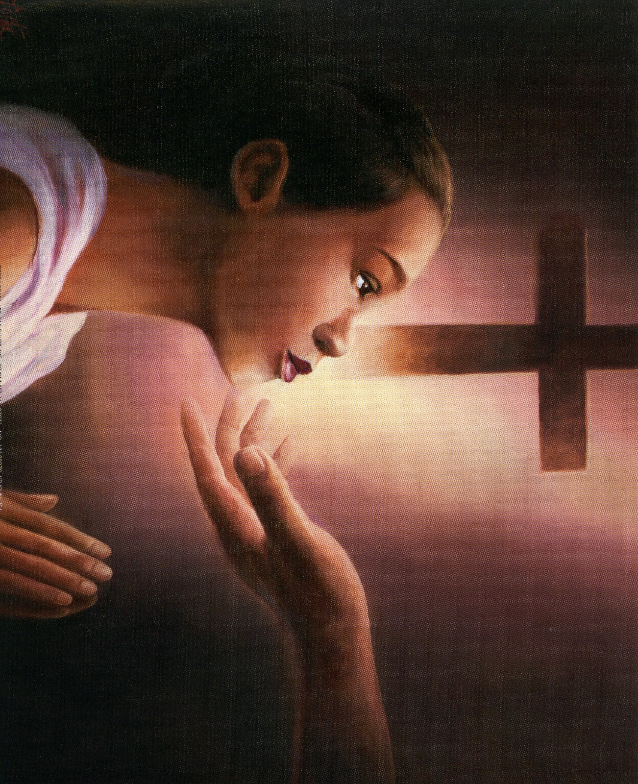 Catholic print picture- CHILD OF GOD GIRL - 8" x 10" ready to be framed ...