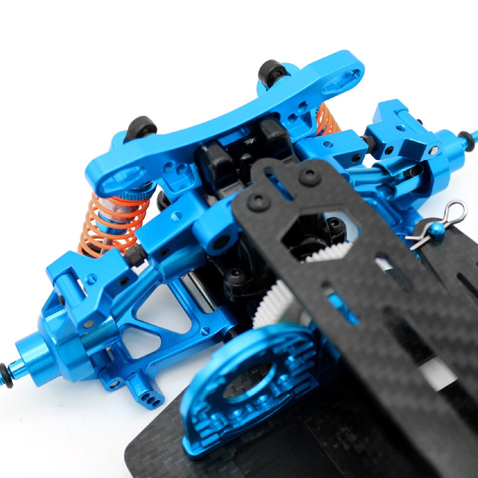 Upgraded Metal Alloy Carbon Fiber Chassis Frame Kit For TT02 TT-02 1/10 ...