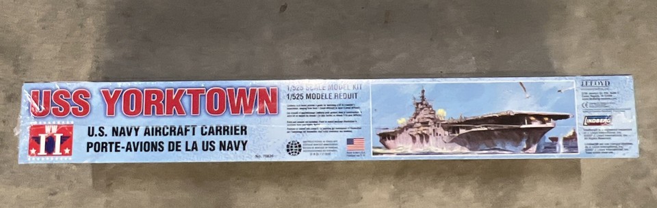 2007 USS Yorktown Navy Aircraft Carrier WW2 Ship Model Kit 1:525 - New ...