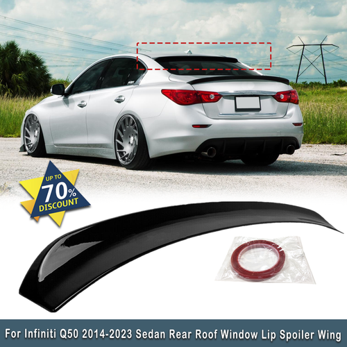 For Infiniti Q50 2014-2023 Sedan Rear Roof Window Lip Spoiler Wing ...