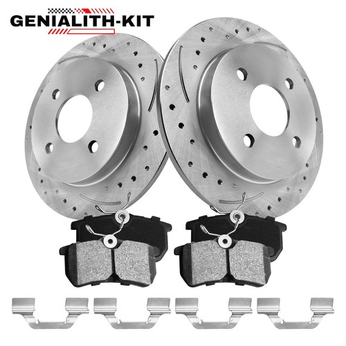Rear Disc Rotors + Ceramic Brake Pads 2001 2002 2003 2004 2005 - 2007 ...
