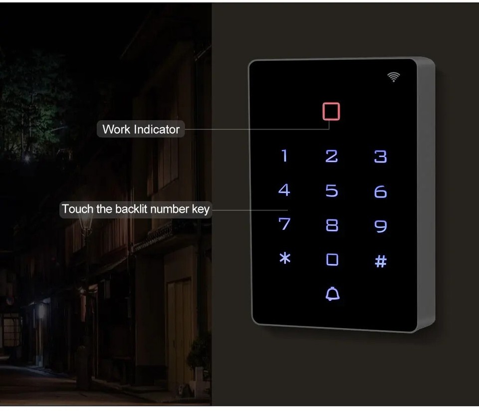 Access Control Door Kit WiFi Tuya Waterproof RFID Keypad Electric ...